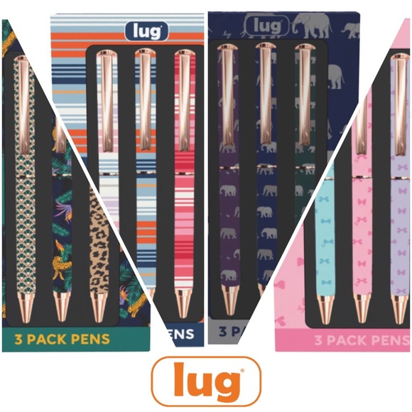 lug | Office | Lug Pens 3pk Scribble Nwt | Poshmark
